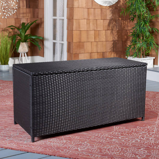 Jeco Inc. 70 Gallons Gallon Water Resistant Wicker Deck Box & Reviews ... Jeco Inc. 70 Gallons Gallon Water Resistant Wicker Deck Box & Reviews ...